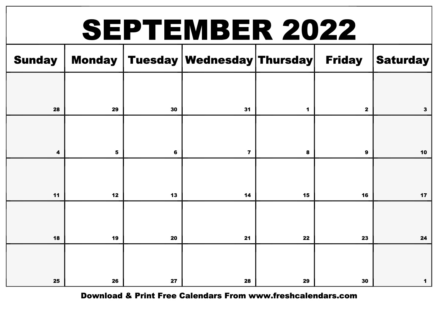 September 2022 Calendar Weather Printable Word Searches